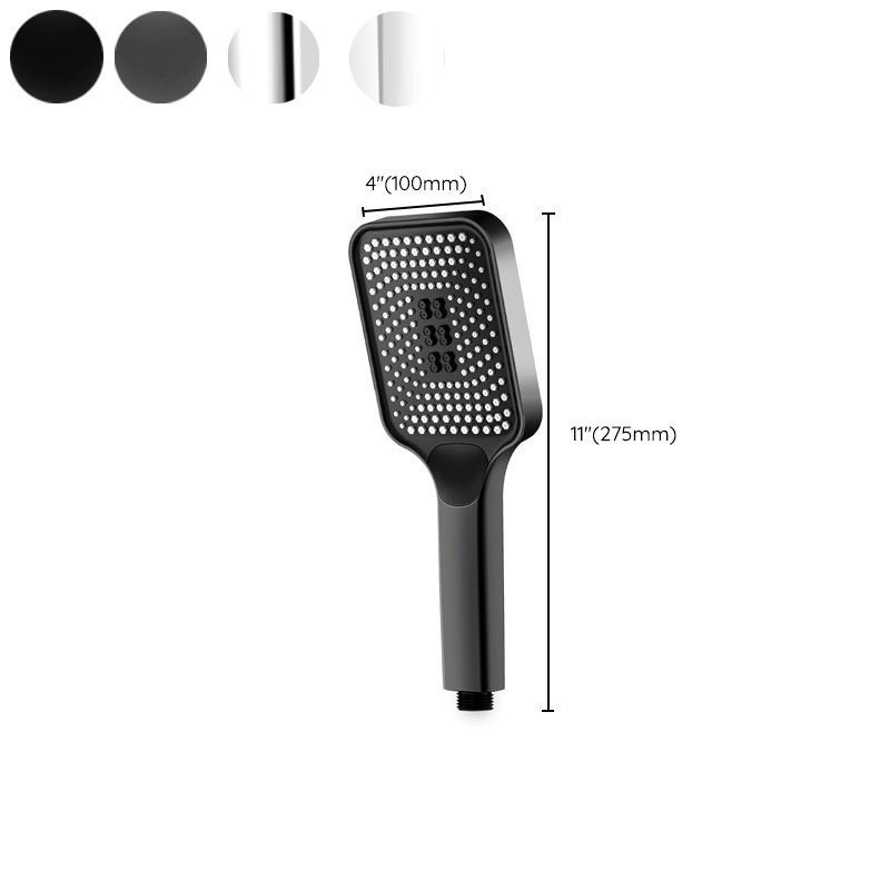 Contemporary Square Handheld Shower Head 3 Setting Spray Head - Clearhalo