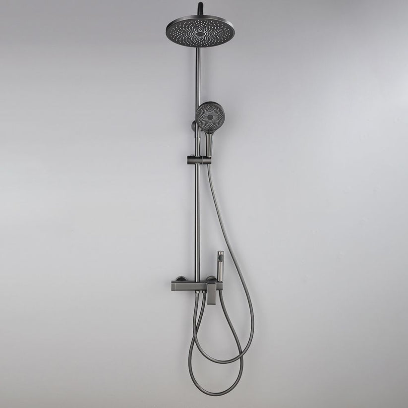 Modern Shower Head Combo Brass Adjustable Shower Head Wall Mounted ...