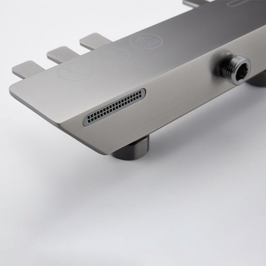 Modern Shower Trim Brass Slide Bar Included Adjustable Shower Head ...