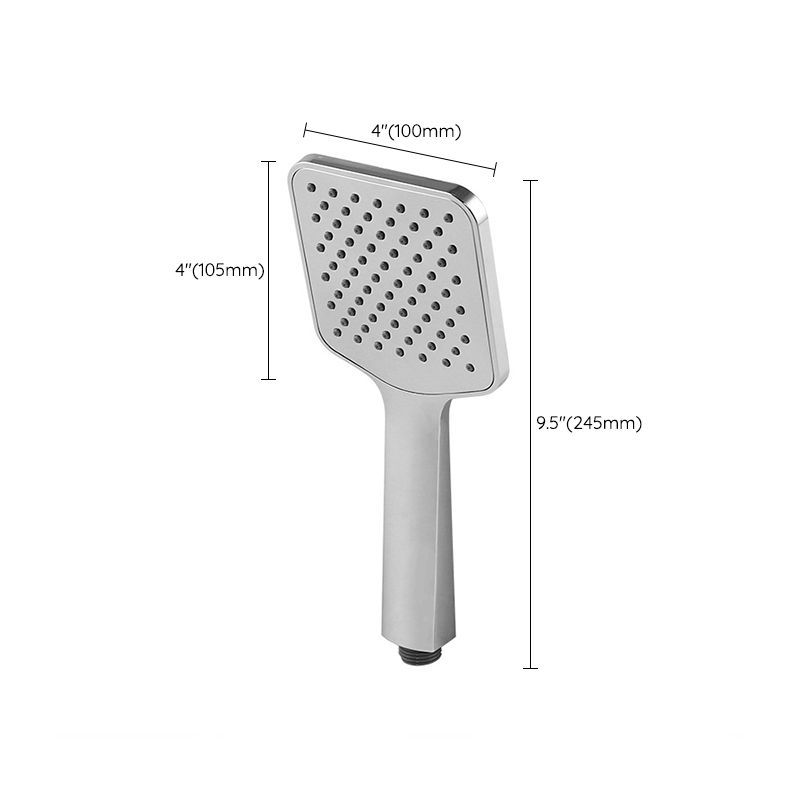 Chrome Square Shower Head Combo Wall Mounted and Ceiling Mounted Hand ...