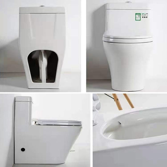Modern Ceramic Siphon Jet Toilet Bowl Floor Mount Flush Toilet with ...