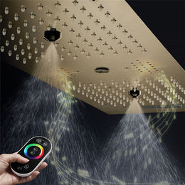 Modern Shower System with Music Playing System Wall Mounted Shower Set ...