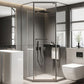 Diamond-shaped Shower Room Inside and Outside Pivot Shower Screen ...