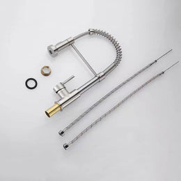 Modern Farmhouse One Handle Spring Spout Kitchen Faucet High Arch Water ...
