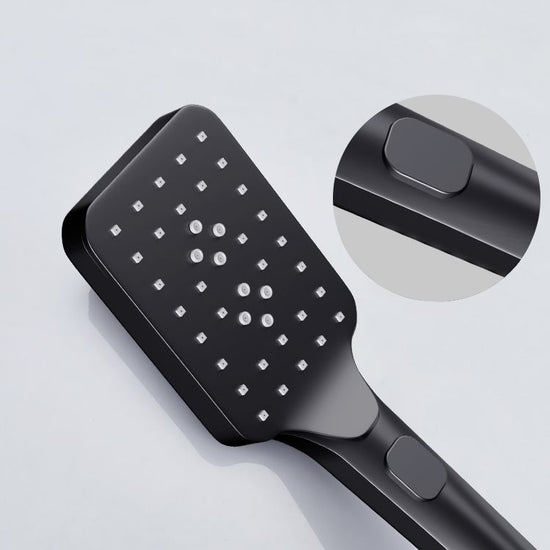 Modern Shower System Rectangle Spot Resist Handle Lever Wall Mounted ...