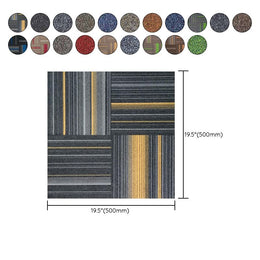 Office Level Loop Carpet Tile Multi-Color Fade Resistant Loose Lay ...