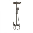 Modern Shower Set Solid Color Valve Included Bath Tub and Shower Head ...