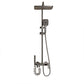 Modern Shower Set Solid Color Valve Included Bath Tub and Shower Head ...