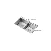 Drop-In Kitchen Sink Stainless Steel Modern Style Rectangle Kitchen ...