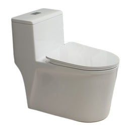 Traditional Toilet Bowl One Piece Toilet Floor Mounted Siphon Jet Flush ...