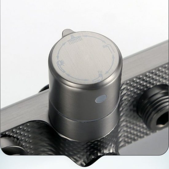 Temperature Control Shower System Valve Included Brass Wall Mounted ...