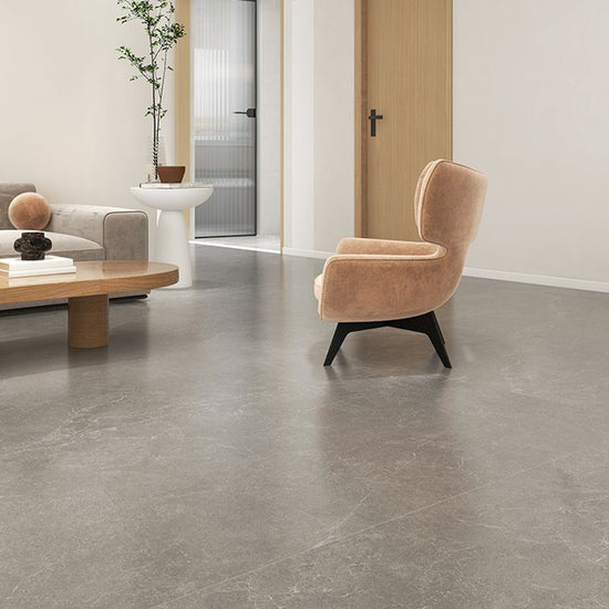 Rectangular Floor Tile Vintage Matte Gray Floor and Wall Tile - Clearhalo