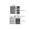 Fashionable Bathroom Sink Vanity Wall Mount Two Drawer Backsplash ...