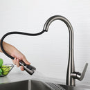 Modern Style Retractable Kitchen Faucet Stainless Steel Single Handle ...