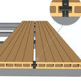 Modern Outdoor Deck Plank Striped Pattern Waterproof Slip Resistant ...