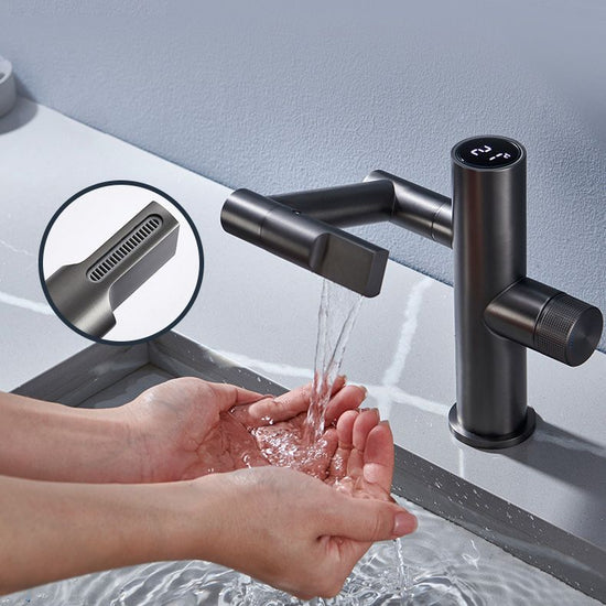 Contemporary Pull down Single Rotary Switch Kitchen Faucet Low Profile ...