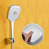 Square Hand Shower Head Modern Wall Mounted Handheld Shower Head ...