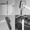 Modern Shower System Push Button Handle Wall Mounted Shower Head Combo ...