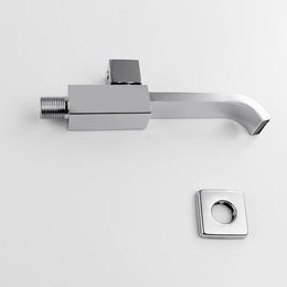Contemporary Wall Mounted Bathroom Faucet Knob Handle Solid Brass ...