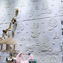 Modern Wall Paneling Cartoon 3D Print Peel and Stick Waterproof Wall ...