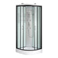Round Shower Enclosure Full Frame Double Sliding Door Shower Room ...