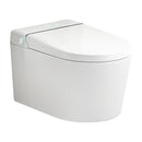 Contemporary Wall Hung Toilet Set with Wireless Remote Control - Clearhalo