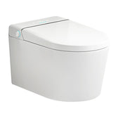 Contemporary Wall Hung Toilet Set with Wireless Remote Control - Clearhalo
