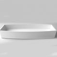 Modern Bathroom Sink Man Made Rock Rectangular Vessel Lavatory Sink(Not ...
