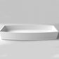 Modern Bathroom Sink Man Made Rock Rectangular Vessel Lavatory Sink(Not ...