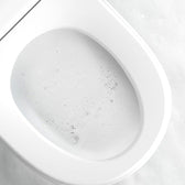 Contemporary One Piece Flush Toilet Heated Seat Included Toilet Bowl ...