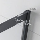 Framed Single Sliding Corner Shower Enclosure with Single Door Handles - Clearhalo