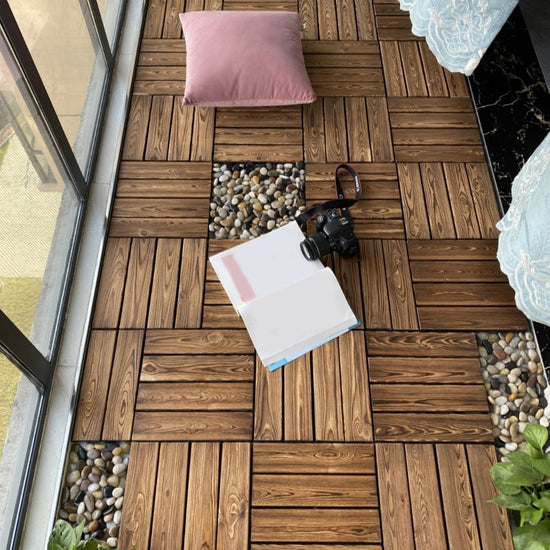 Outdoor Composite Deck Tiles Snapping Striped Detail Kit Deck Tiles ...