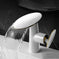 Modern Faucet Waterfall Spout Single Hole Lever Handle Bathroom Faucet ...