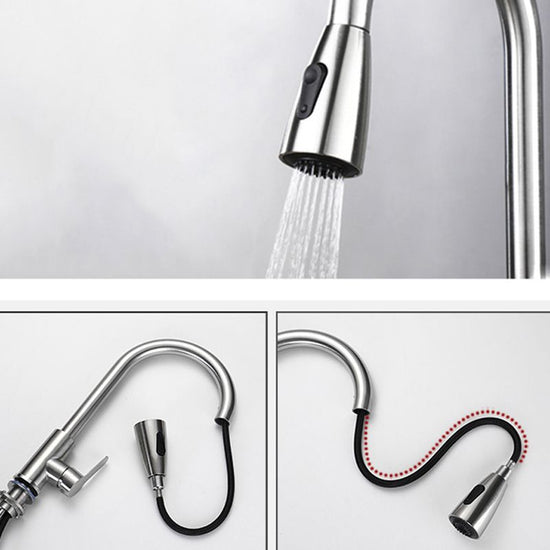 Modern Kitchen Sink Stainless Steel with Accessories and Faucet Top ...