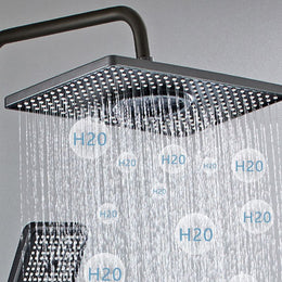 Contemporary Shower System Wall Mounted Shower System with Hand Shower ...