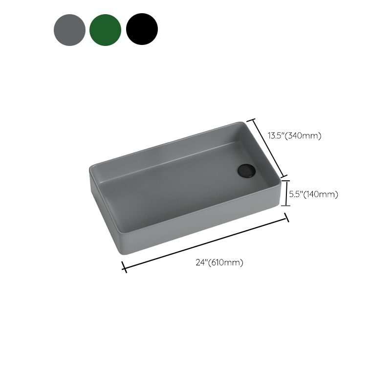 Modern Style Bathroom Sink Stainless Steel Rectangle Bathroom Sink ...