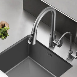 Modern Plain Kitchen Sink Overflow Hole Workstation Sink with ...
