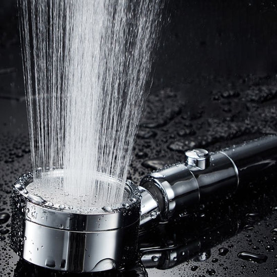 Contemporary 3 Sprays Showerhead Adjustable Spray Pattern Swivel Round ...