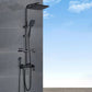 Square Metal Shower System Volume Control Dual Shower Head Shower ...