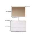 White Bath Vanity Wall Mount Single Sink Rectangular 2 Drawers Wood ...