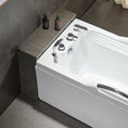 Modern with Faucet Bathtub Bathroom Soaking Rectangular Bath Tub ...