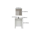 Modern Single-Sink White Wood Bathroom Vanity Cabinet with Soft Close ...