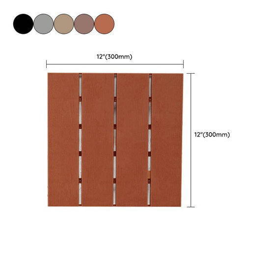 Modern Wood Decking Tiles Solid Color Interlocking Patio Flooring Tiles ...