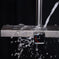 Modern Shower Trim Pure Color Slide Bar Included Shower Combo - Clearhalo