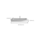 Modern Bathroom Sink Man Made Rock Rectangular Vessel Bathroom Sink ...