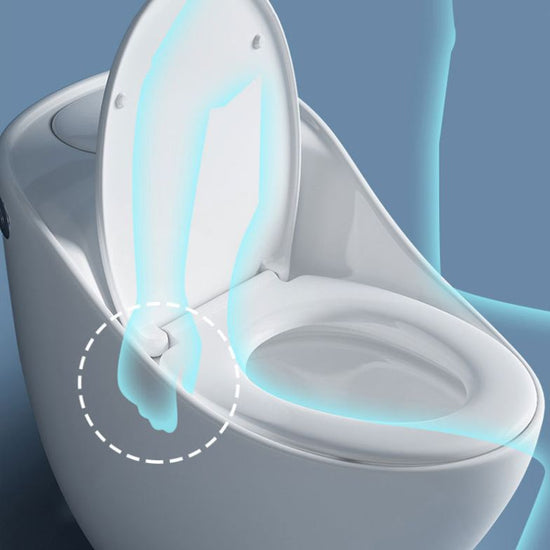 Modern Siphon Jet Urine Toilet Wall Hung Flush Toilet with Toilet Seat ...
