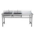 Stainless Steel Sink Undermount Kitchen Sink with Faucet and Base ...