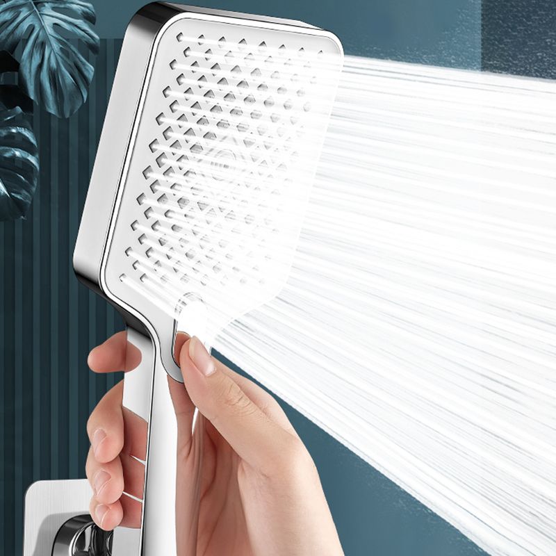 Modern Rectangular Hand Shower Water Efficient Wall-Mount Hand Shower ...