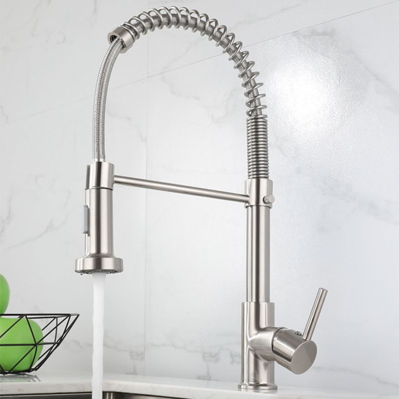 Modern Farmhouse Kitchen Faucet Pull down Single Handle 304 Stainless ...