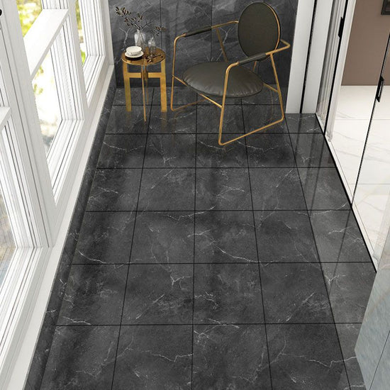 Peel & Stick Vinyl Flooring Smooth Vinyl Flooring with Marble Look ...